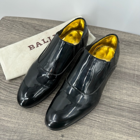 Bally | Shoes | Bally Mens Gable Patent Black Leather Dress Tuxedo ...